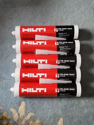 5 tubes 10.1oz HILTI FS-One Max 2101531 Intumescent Firestop Sealant ...