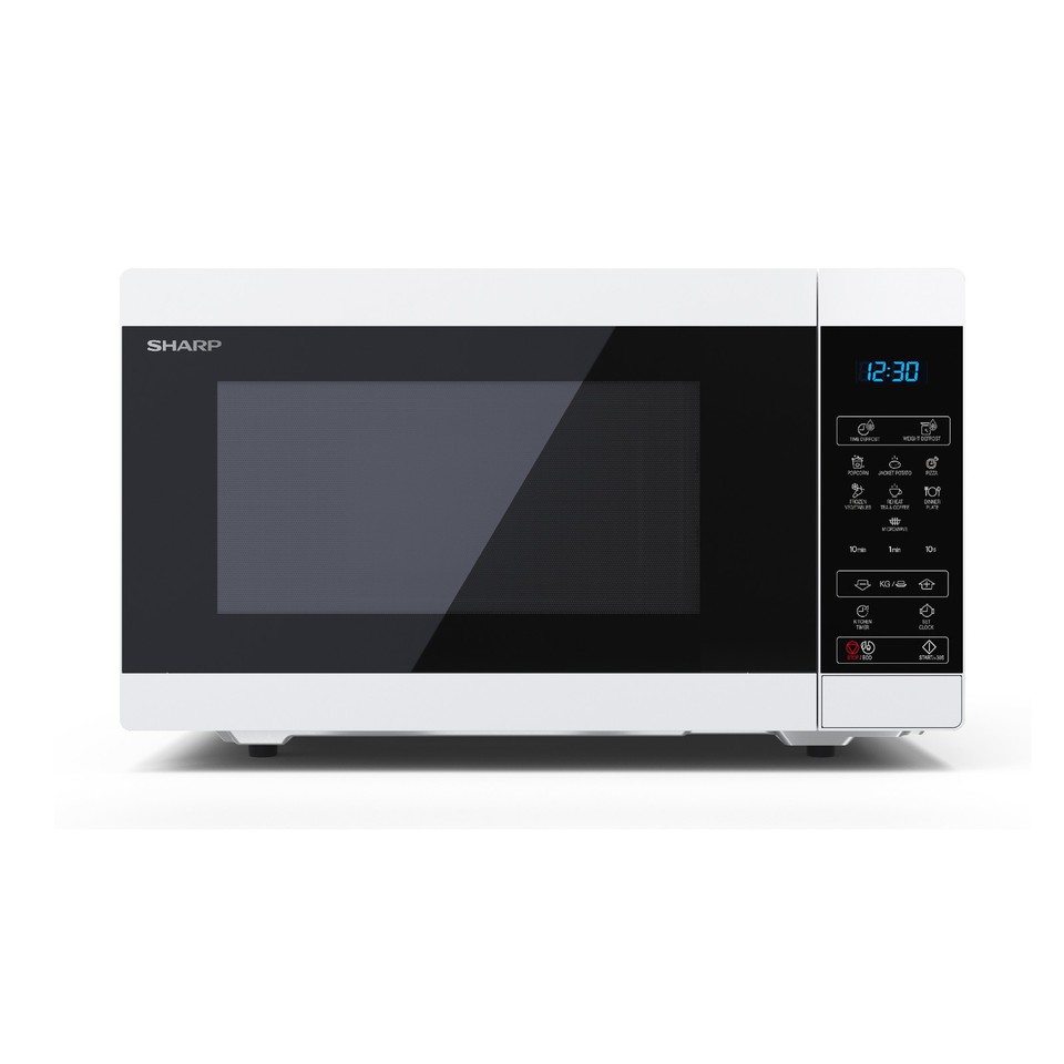 Sharp White 25 Litre Microwave 900W Digital Touch Control - YC-MS252AU ...