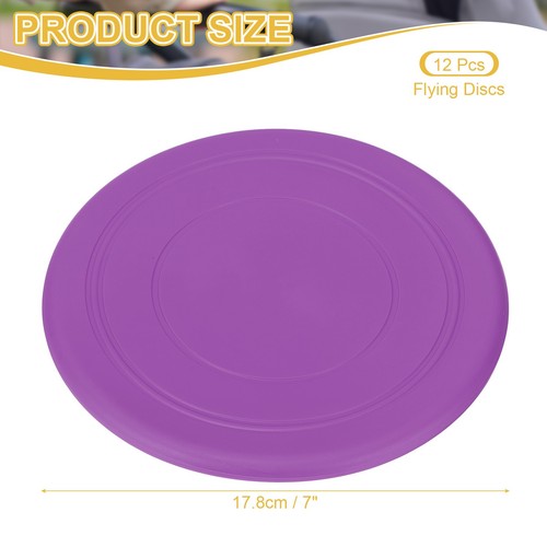 12Pcs 7 Inch Flying Disc Soft Silicone Sports Playing Disk, Purple | eBay