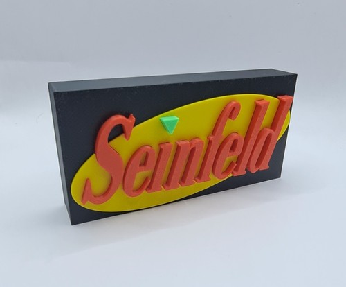 1990's TV Show Seinfeld Logo Desk Shelf Art | eBay