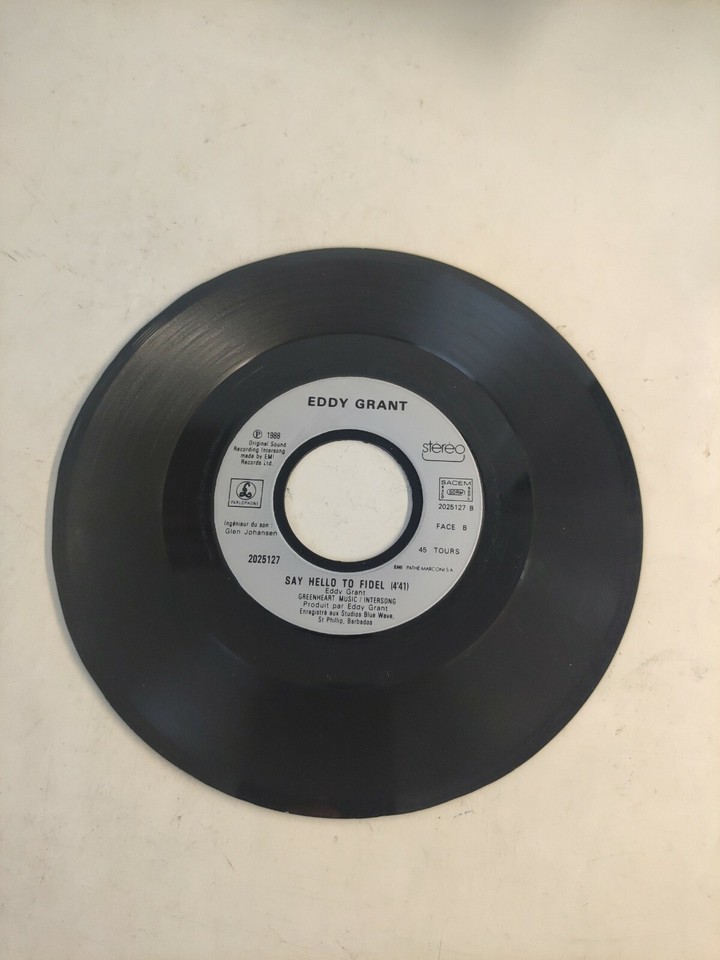 N1766 Vinyl 45-tours Eddy Grant Gimme Hope Jo'Anna , Say Hello Toi ...