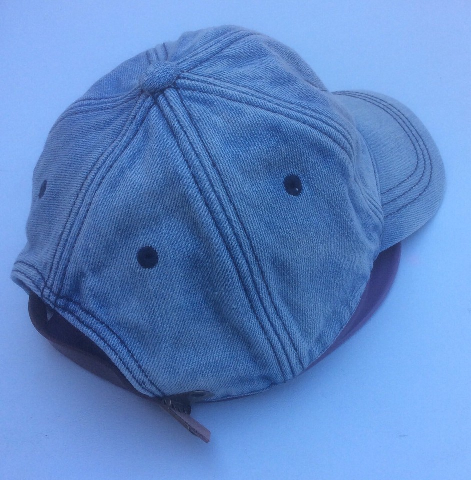 Vintage~ Universal Thread Denim Blue Jean Cap/Hat~ w/ Adjustable ...