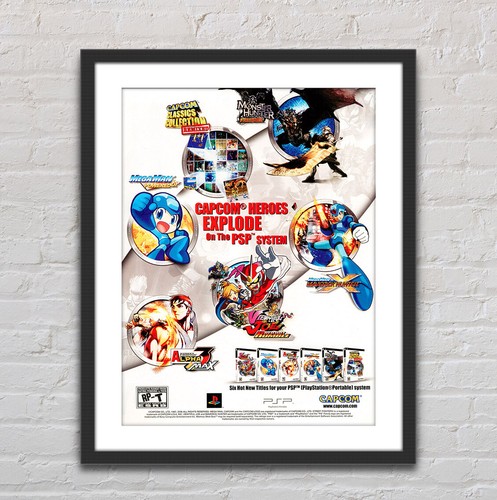 Capcom Mega Man X PSP Classics Collection Glossy Poster Print 18" x 24 ...