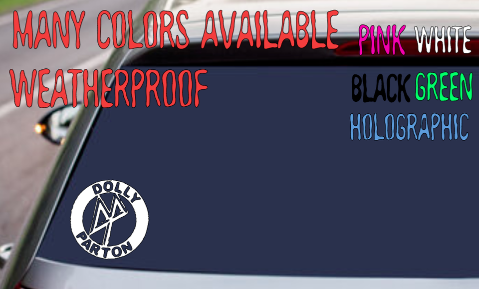 Dolly Parton Decal sticker Car Laptop Waterproof Punk parody DK DP | eBay