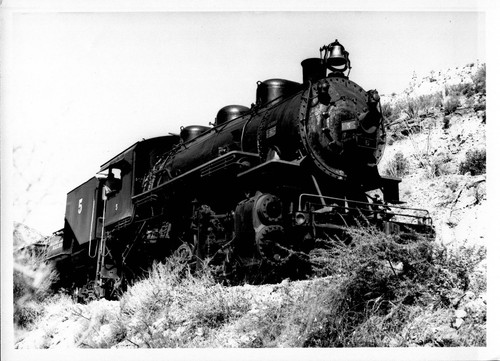1965 Magma Arizona Railroad 2-8-0 #5 Steam Train Engine Loco 5x7 Photo ...