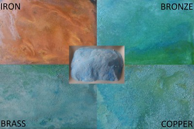 Patina mix for Copper, Brass, Bronze, rusting solution for Iron, makes ...