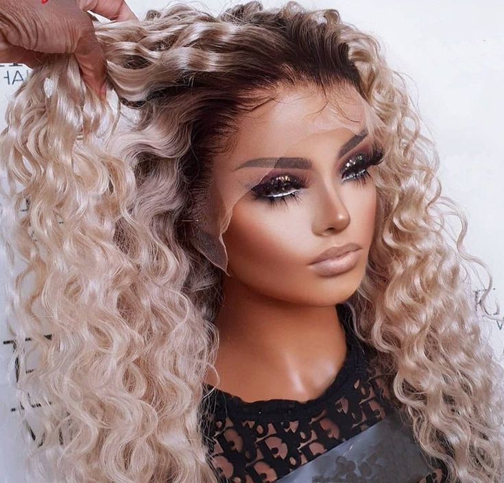 Long Deep Wave Lace Front Wig Natural Hairline 100% Human Hair Ash ...