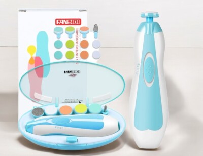 Fansidi Electric Nail Trimmer For Babies, White/Blue | eBay