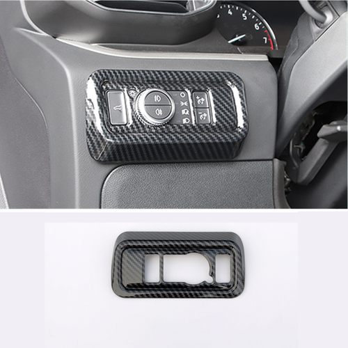 For Ford Explorer 2020 2021 Carbon Fiber Car Headlight Switch Frame ...