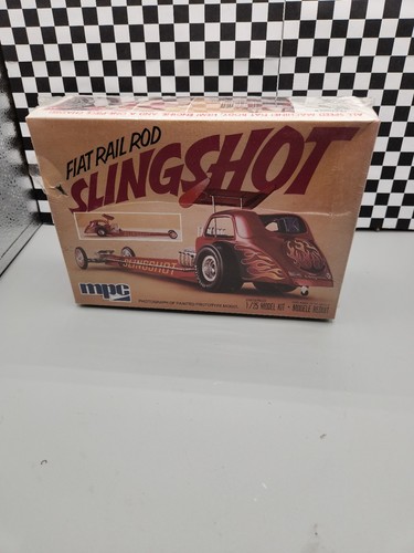 Vintage MPC Fiat Rail Rod Slingshot Dragster 1/25 #1-071 1976 Issue F/S ...