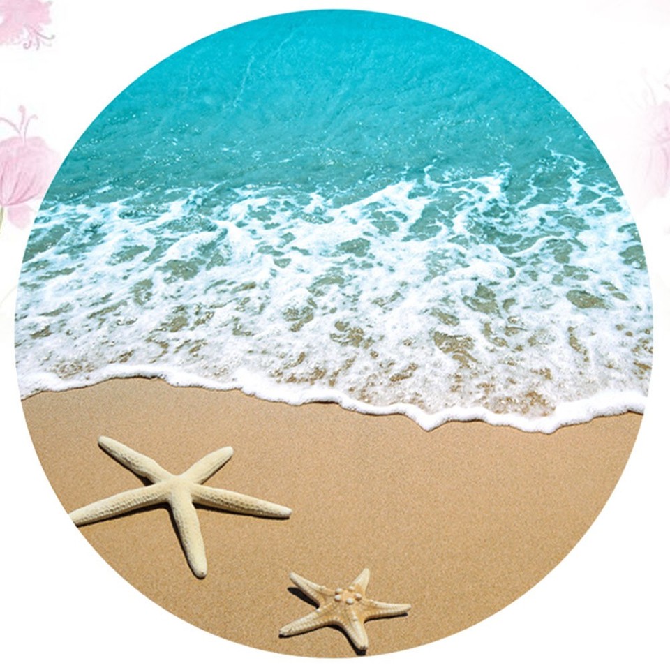 Non Slip 3D Floor Sticker Round Tile Sticker Waterproof PVC Self ...