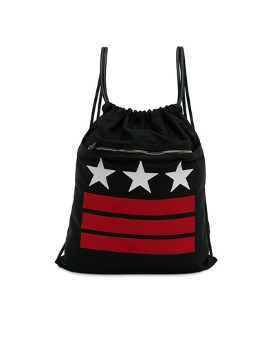 Pre Loved Givenchy Star & Stripe Drawstring Backpack - Backpacks ...