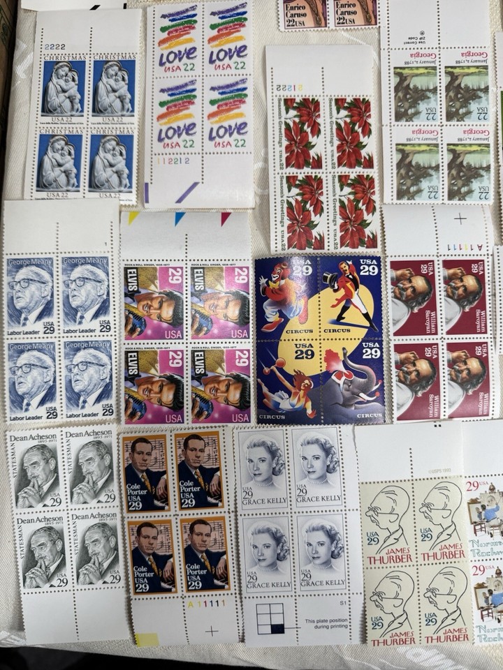 US Postage Stamps $200+High Face Value Airmails Pane,Plate Block,all ...