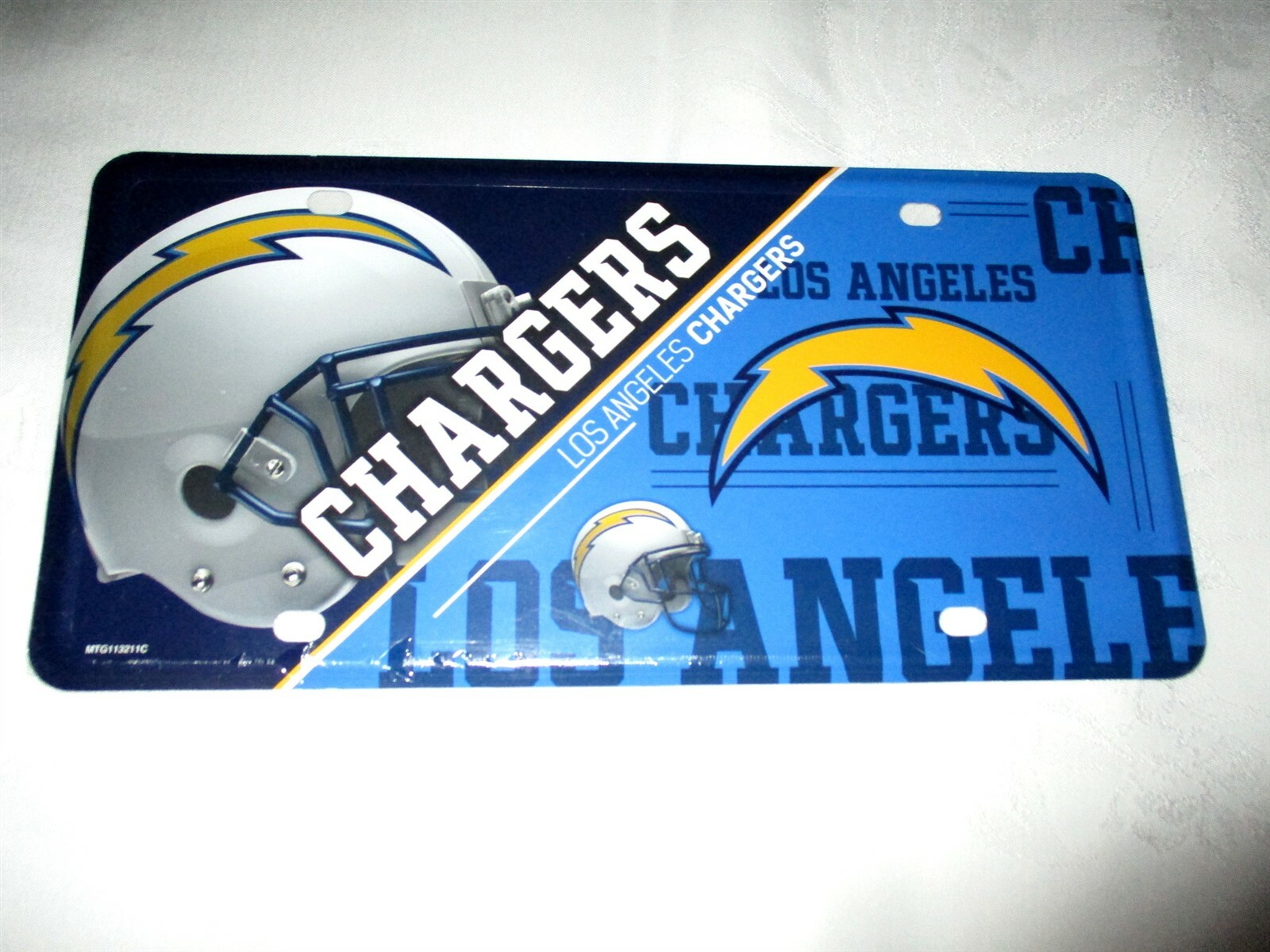 LOS ANGELES CHARGERS METAL LICENSE PLATE #010 SALE - NEW | eBay