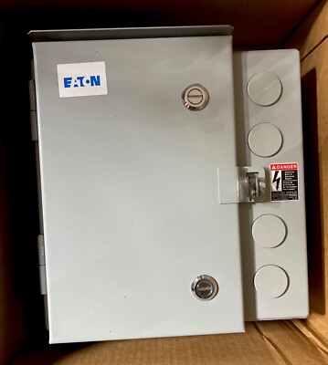 Eaton NSB ECL03C2A6A Enclosed Contactors Lighting Contactor 6P 30A 120V ...