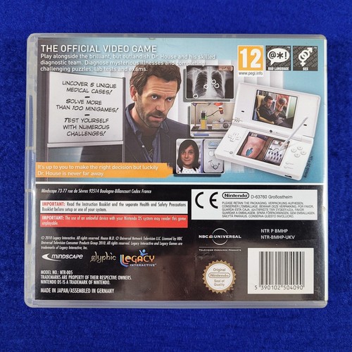 ds HOUSE M.D MD The Official Game (Works In US) REGION FREE PAL UK ...