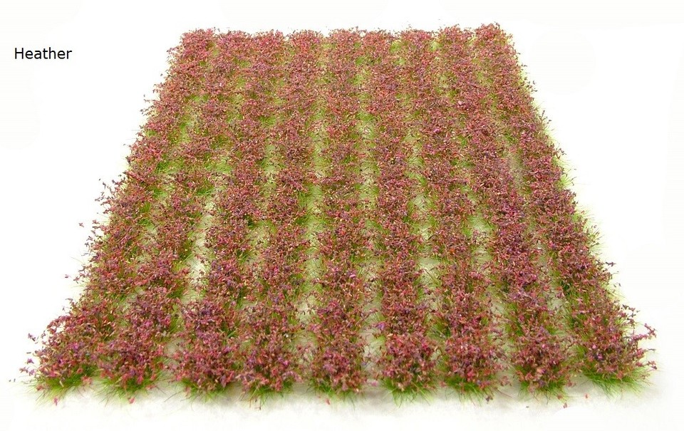 Static grass tufts self adhesive sheets - Model scenery soldier diorama ...