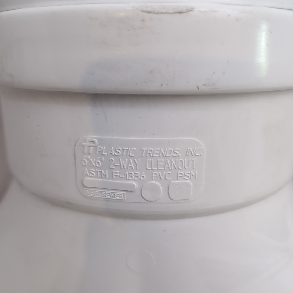 Westlake G1006 SDR35 Sewer PVC Gasketed TWO WAY CLEANOUT 6X6 | eBay