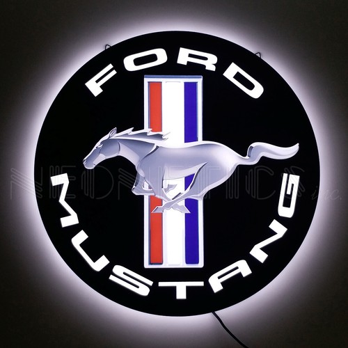 Ford Mustang Racing lighted wall sign lamp Garage LED light Neon ...
