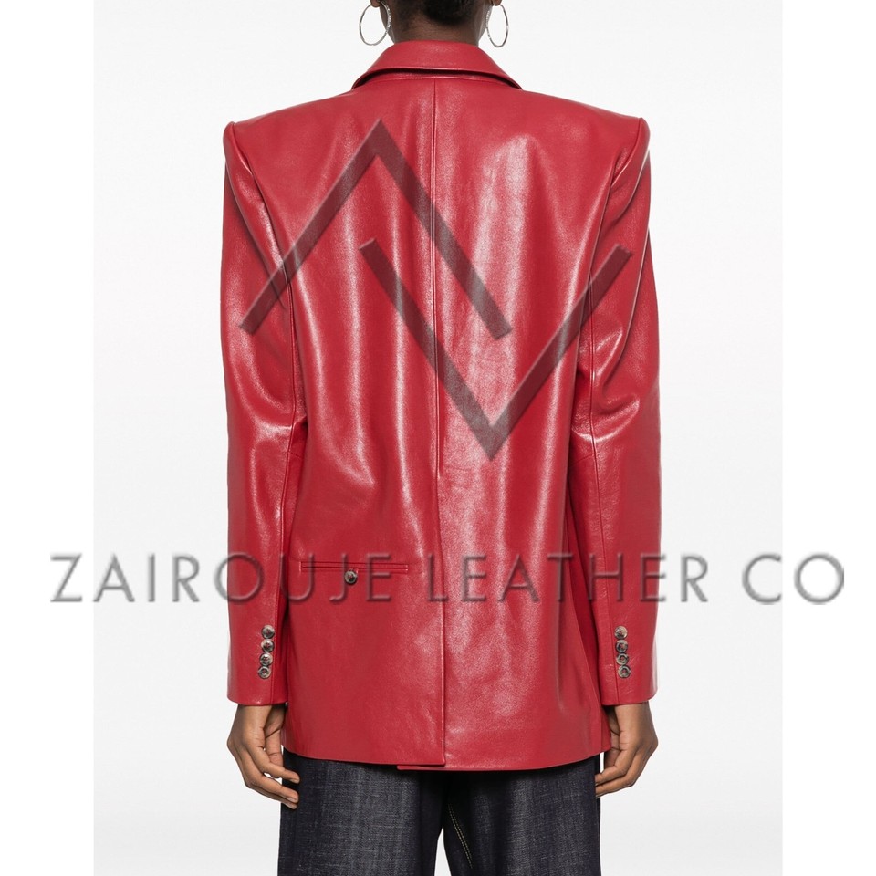Red Leather Blazer For Women, Oversized Blazers Womens, Get 30% ...