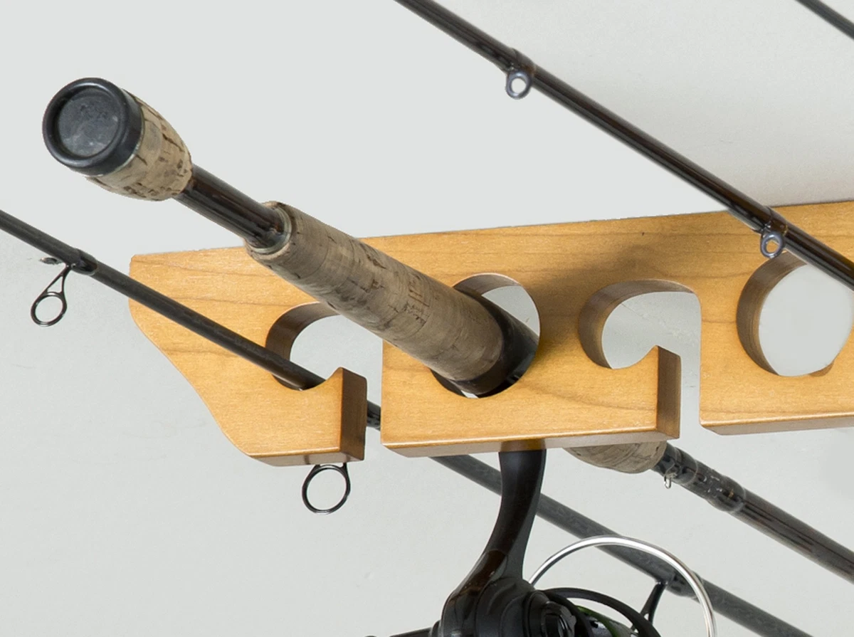Organized Fishing Ceiling Horizontal Rod Rack | Shelly Lighting