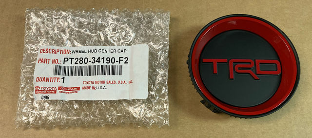 Genuine Toyota TRD Center Cap PT280-34190-F2 for sale online | eBay
