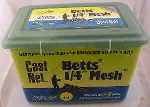 Betts 25-6 6 ft. Pro Series 1/4" Mesh Cast Net | eBay
