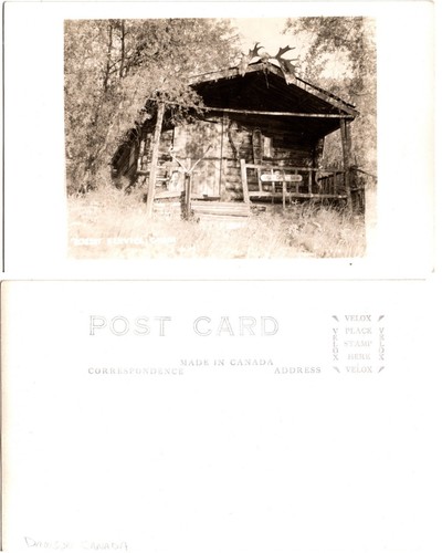 1940s Photo PC Of Robert Service Cabin At Dawson City Canada Yucon ...