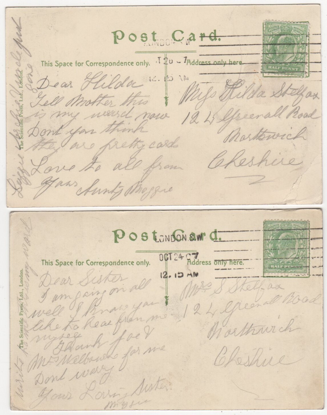 Tooting Postcard London St. Georges Hospital 2 Printed Ward Views ...