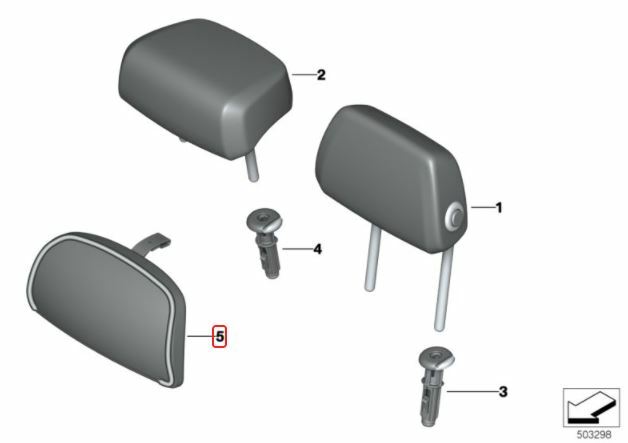 2018-2022 BMW G05 X5 G07 X7 Genuine OEM Cuddle Cushion Pillow for 2nd ...