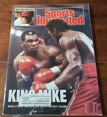 August 10 1987 Sports Illustrated Mike Tyson King Mike Magazine | eBay