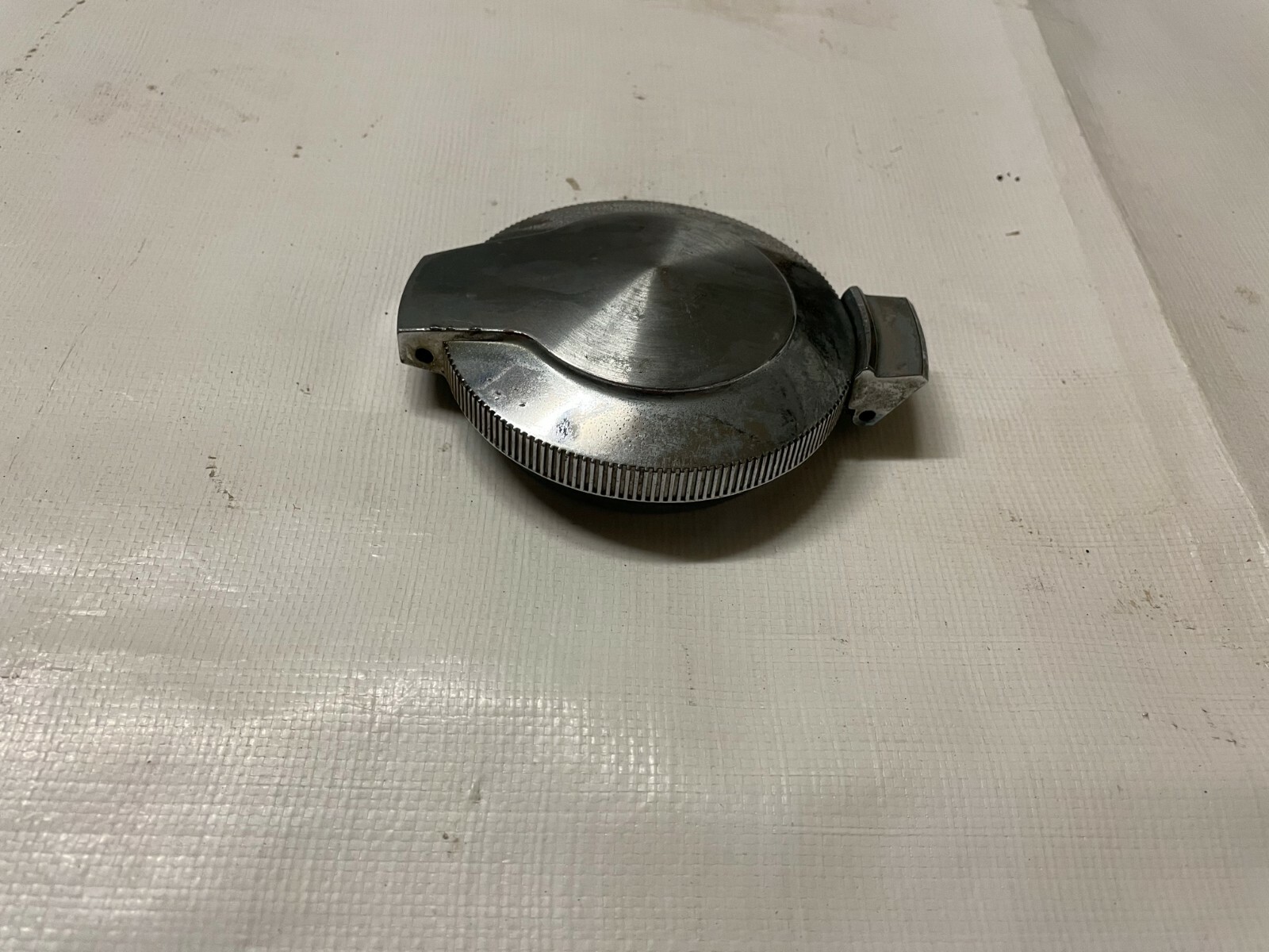 1968 Mopar Dodge Charger Gas Cap Ribbed Fuel Tank Cover Flip Chrome ...