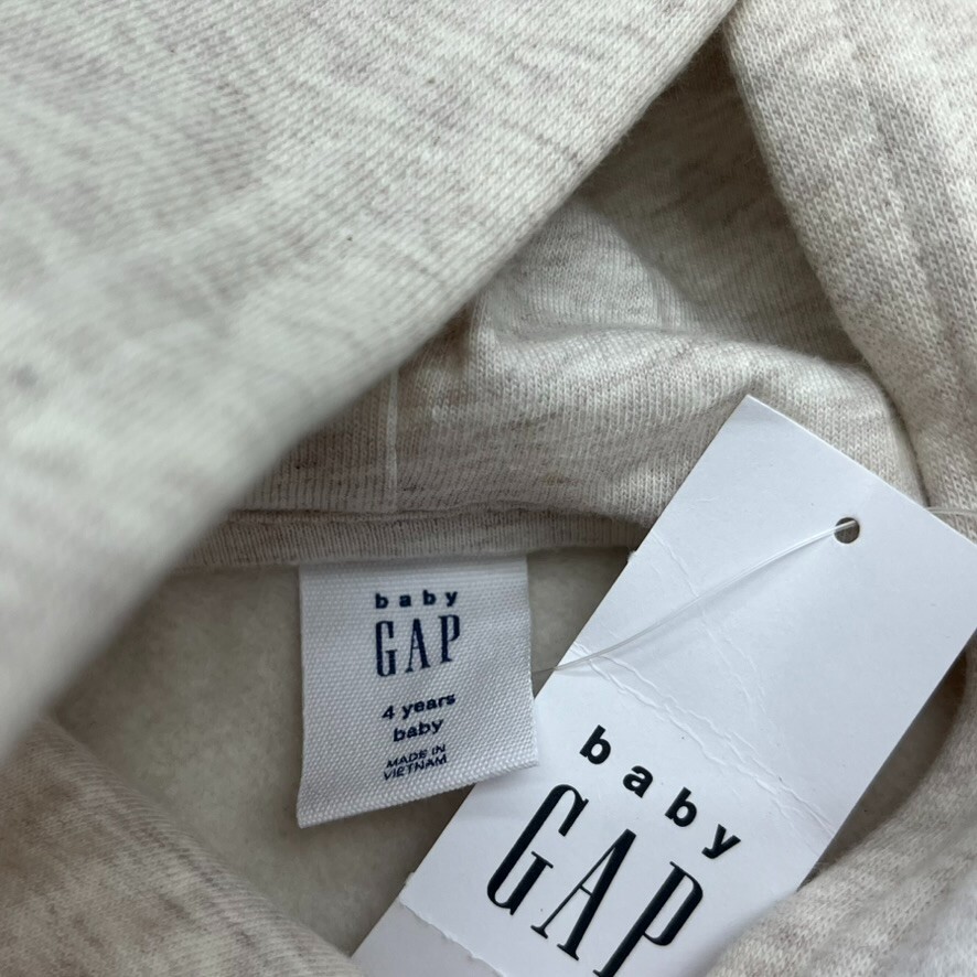 Gap Beige Logo Embroidered Hoodie Unisex Kids Size 4Y | eBay.de