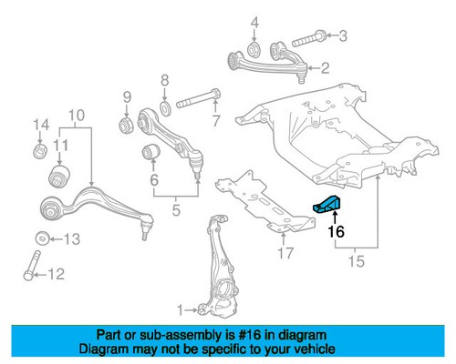Mercedes-Benz S-Class W222 Left Suspension Subframe Reinforcement ...