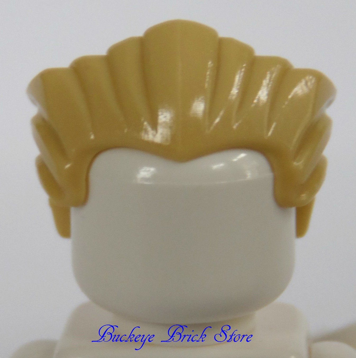 NEW Lego Minifig Slicked Back TAN HAIR - Widows Peak Male Boy Head Gear ...