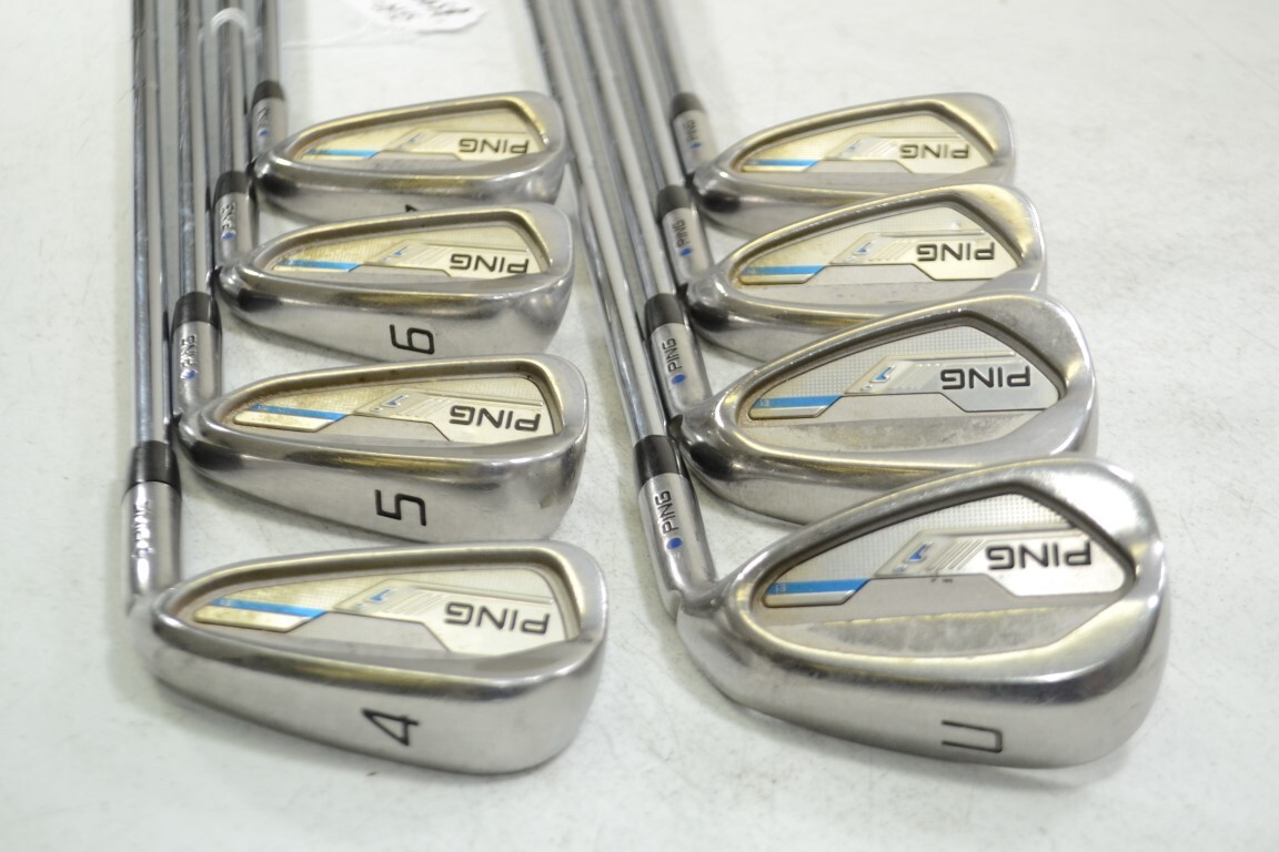 Ping i Series E1 4,W,UW Iron Set RH Dynamic Gold S300 Stiff Blue Dot ...