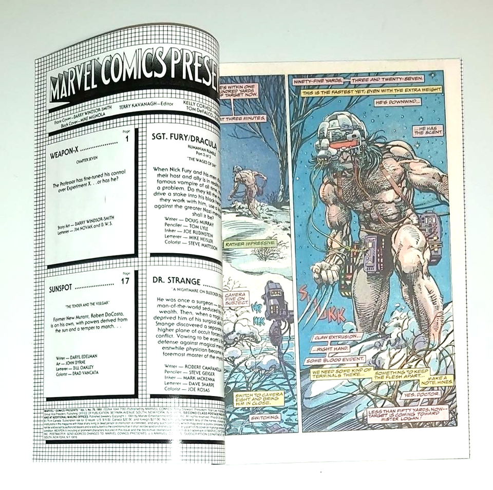 Marvel Comics Presents 79 / Weapon X / Marvel High Grade 1991 / NM (9.4 ...