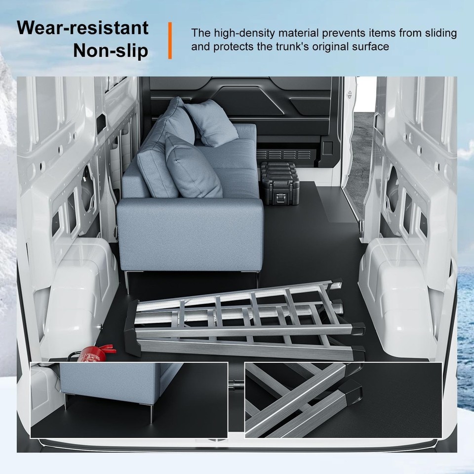 For 2015-2025 Ford Transit Cargo Mat Trunk Mat Long Series Vans Cargo ...