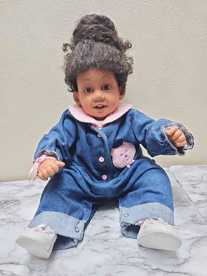 Pat Secrist Giggles Doll Vintage 1994 African American Girl Brown Eyes ...