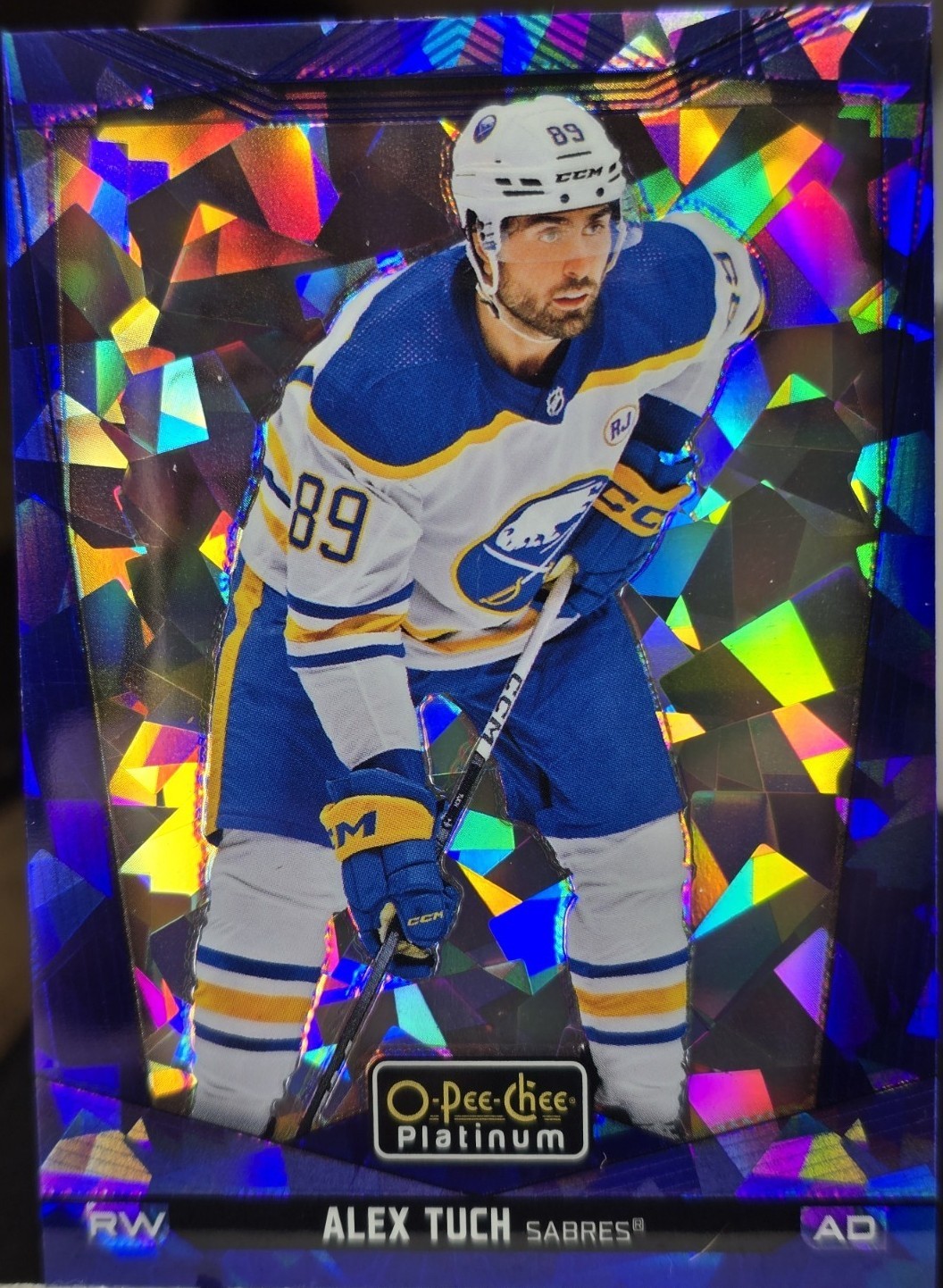 2024-25 O-Pee-Chee Platinum - Alex Tuch #77 Blue Fragments /125 for ...