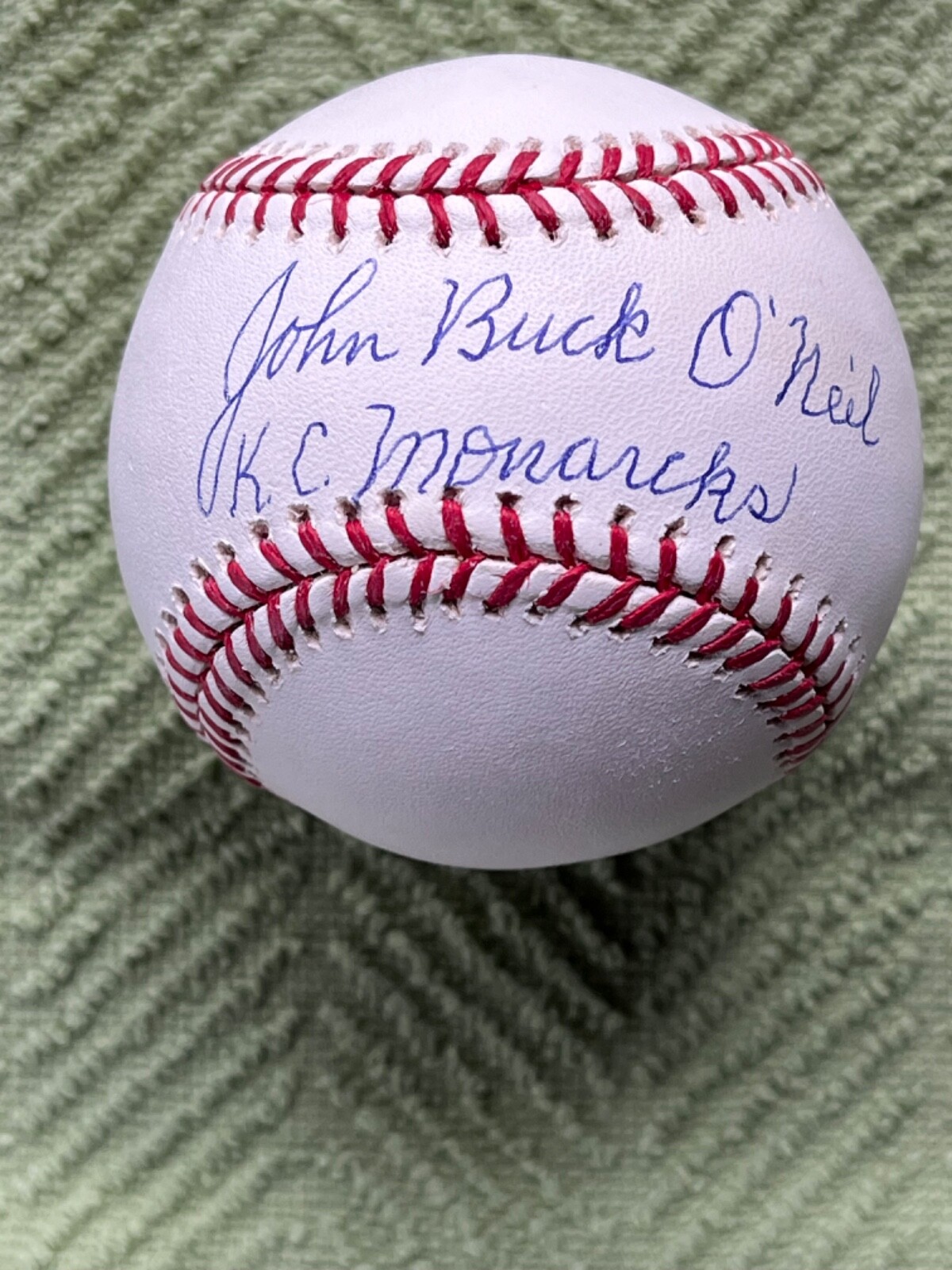 John Buck O'Neil KC Monarchs Autographed SS SS Beautiful Sn Wh Selig ...