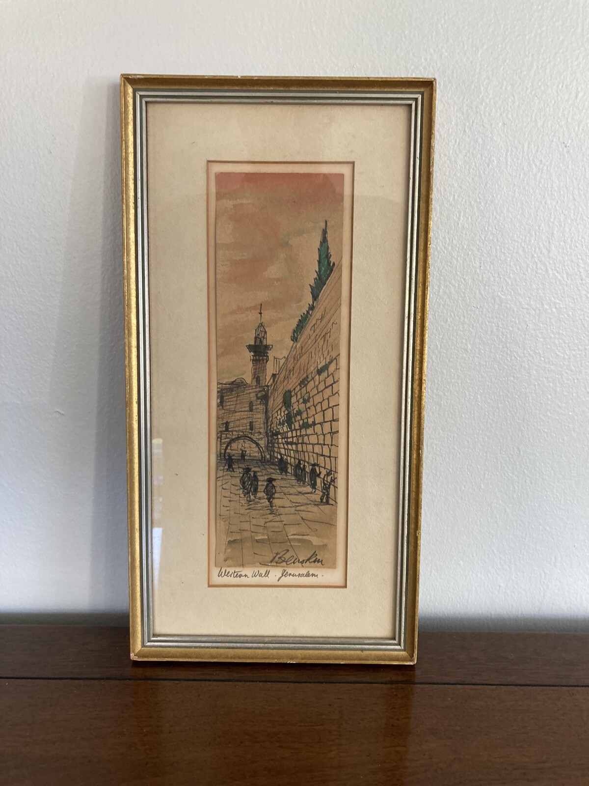 Western Wall Jerusalem Pencil Drawing Aka The Wailing Wall Weeping Wall ...