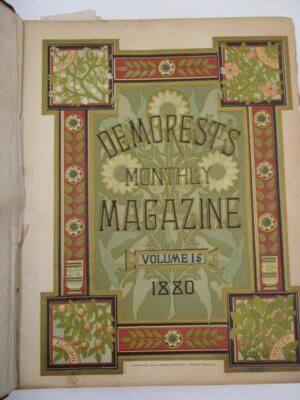 Vtg 1880 Demorest's Monthly Magazine Illustrated Fashions Coiffure ...