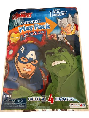 MARVEL AVENCERS COLLECT ALL FOUR CHARACTERS PLAY PACK | eBay
