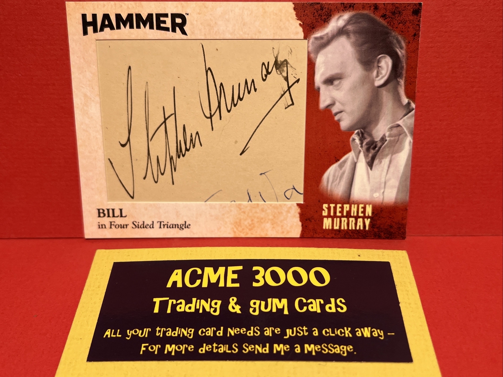 HAMMER Platinum Collection 6 STEPHEN MURRAY as Bill O/S CUT Autograph ...