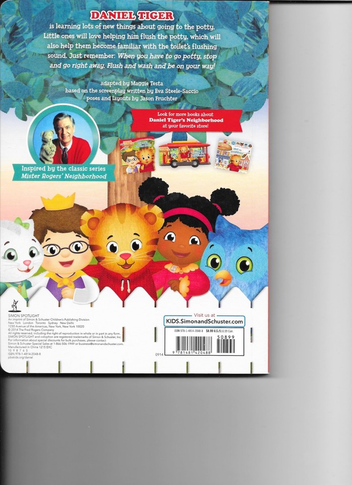 Daniel Tiger's Neighborhood Daniel Goes to the Potty Tiger Flush ...