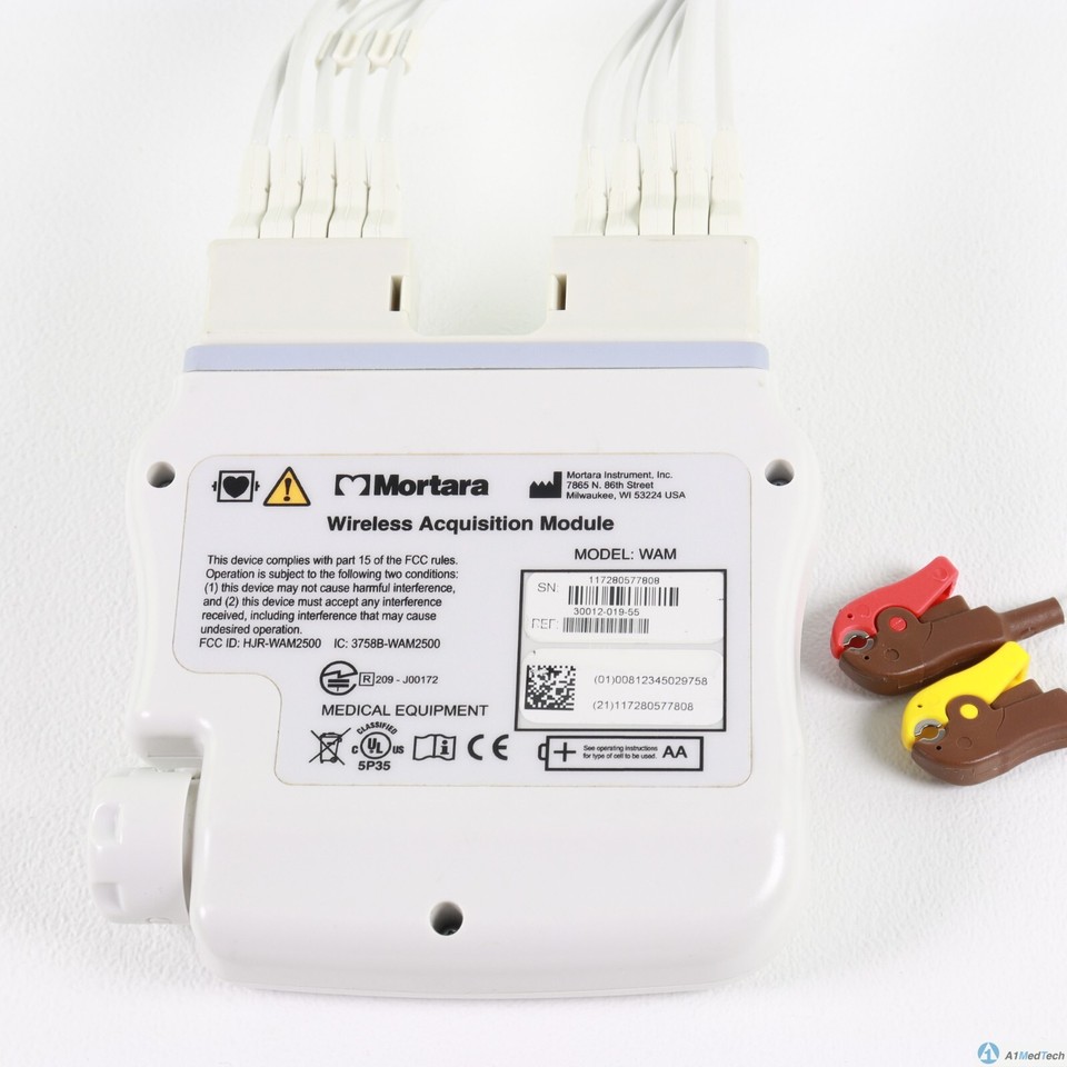 Mortara ECG Wireless Acquisition Module (WAM) & Leads ELi 150c/230/250c ...