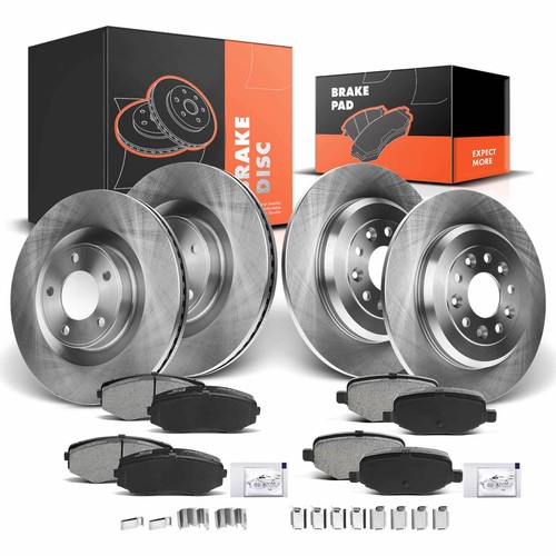 Front&Rear Disc Rotors & Ceramic Brake Pads for Ford Edge Lincoln MKX ...