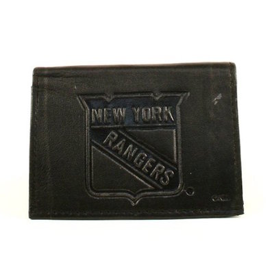 New York Rangers Black Tri-Fold Leather Wallet | eBay