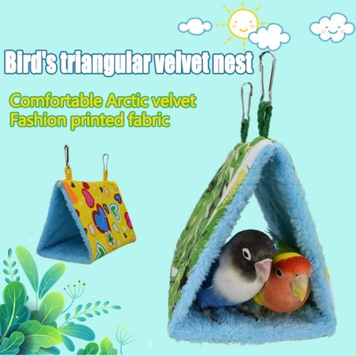Soft Bird Sleep House Triangle Hamster Cage House Cage Accessories | eBay